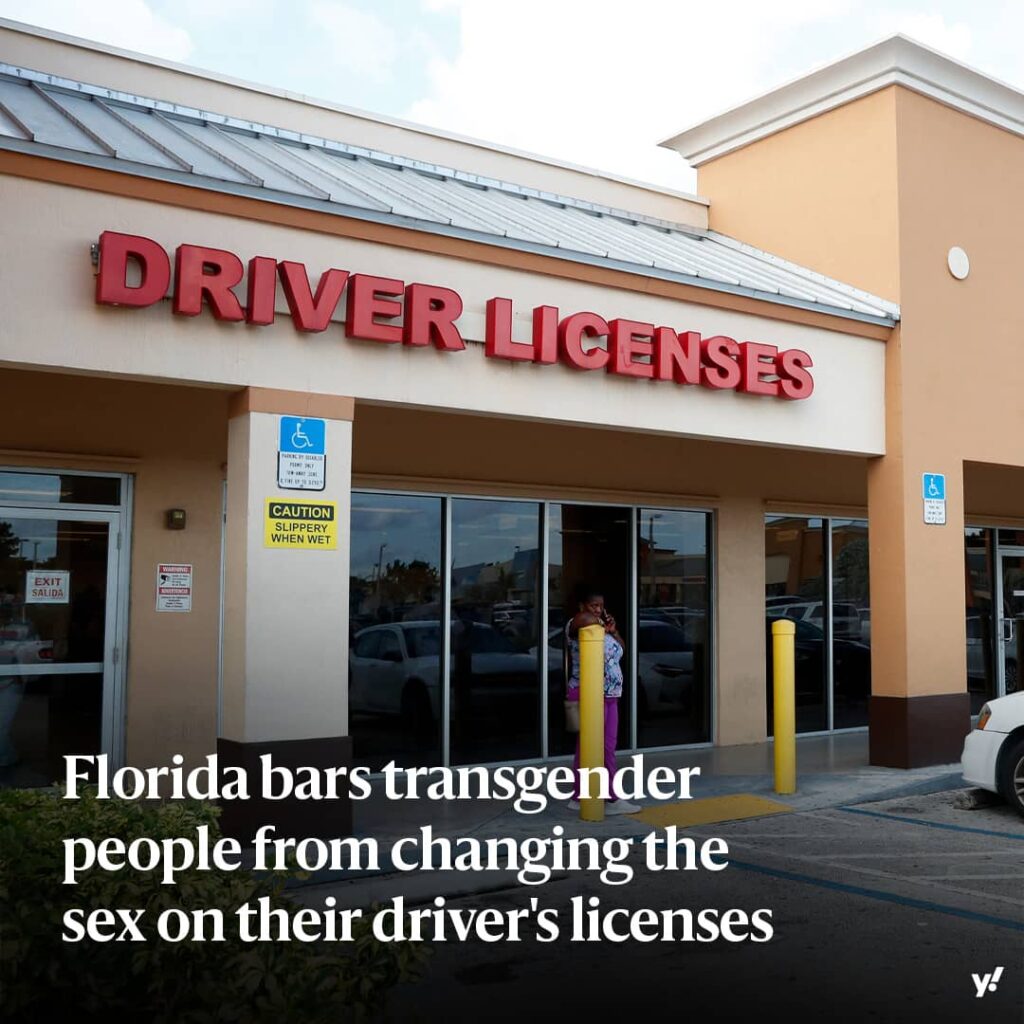 Florida bars transgender people from changing the sex on their driver's ...