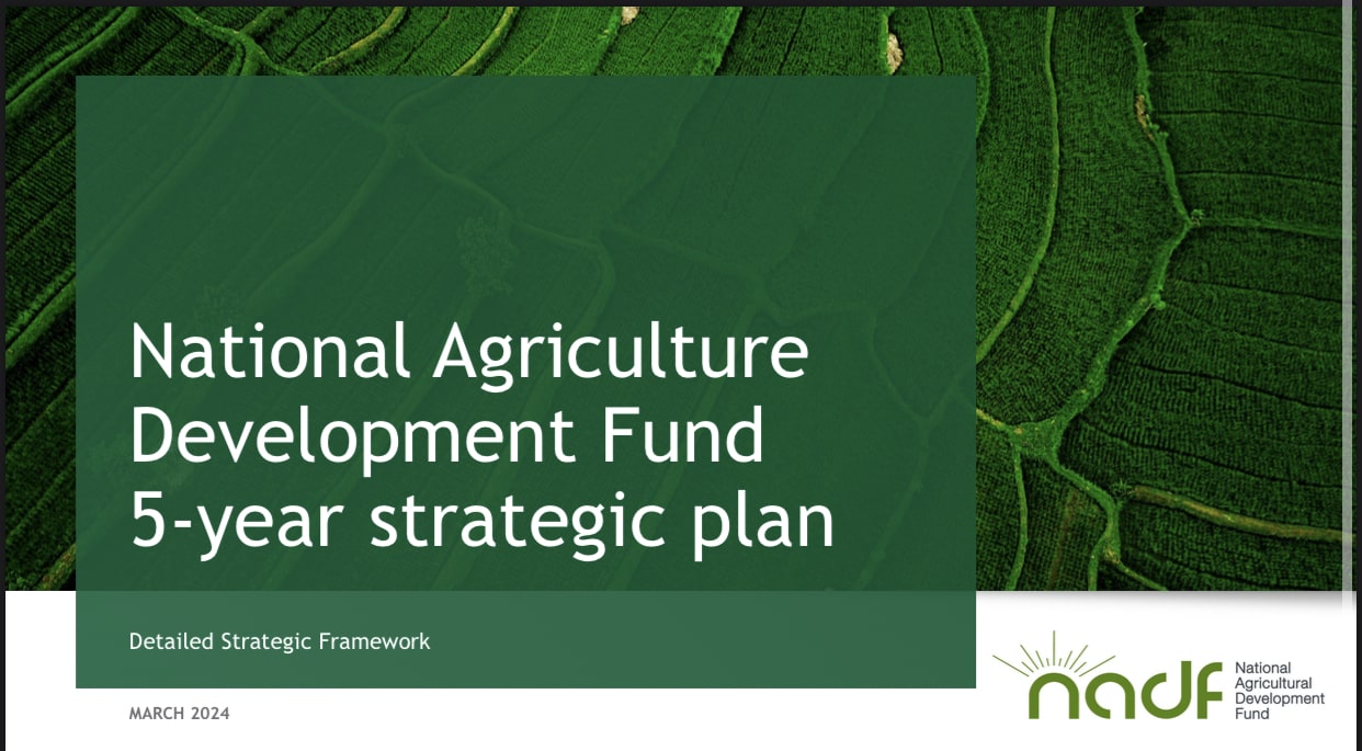 National Agriculture Development Fund 5-year strategic plan - Abiodun ...