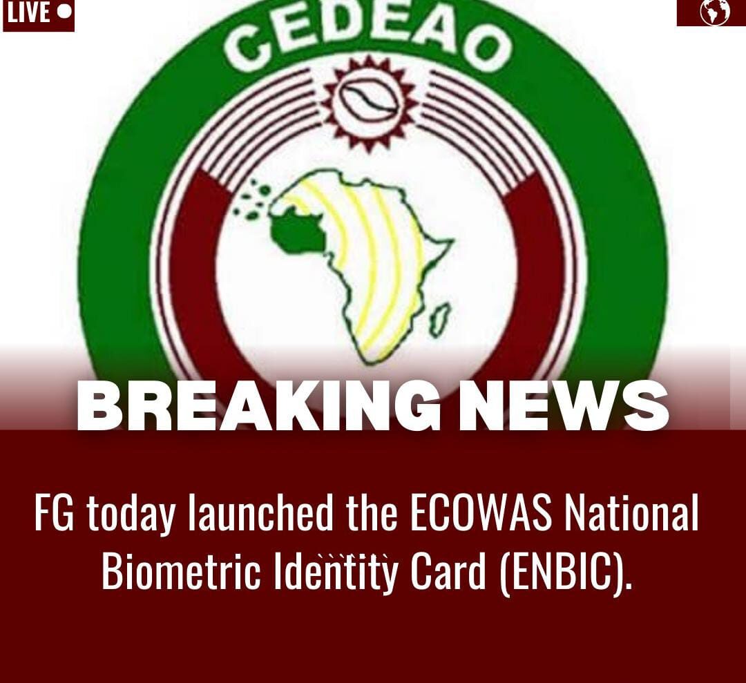 FG Launches ECOWAS National Biometric ID Cards 11 Years After ...